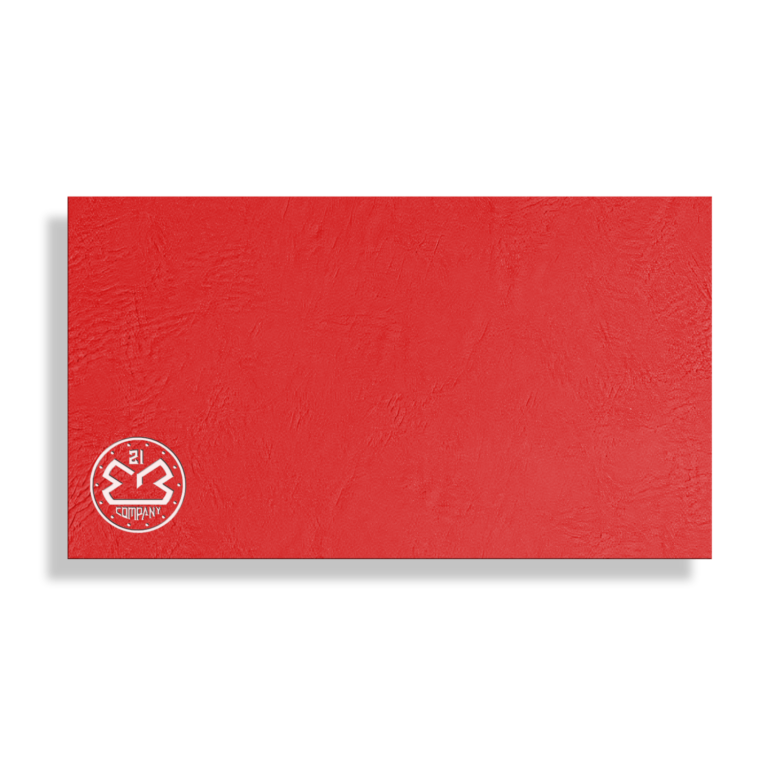 Laserhyde Deluxe™ Red-White Leatherette Sheet 12x20 • Laserhyde